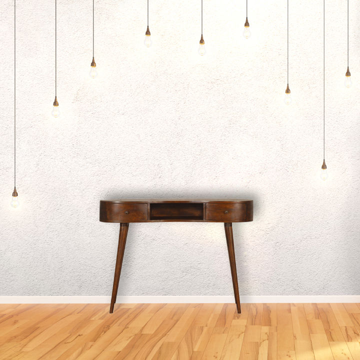 Contemporary writing desk - WAVE - Artisan Furniture - solid wood ...