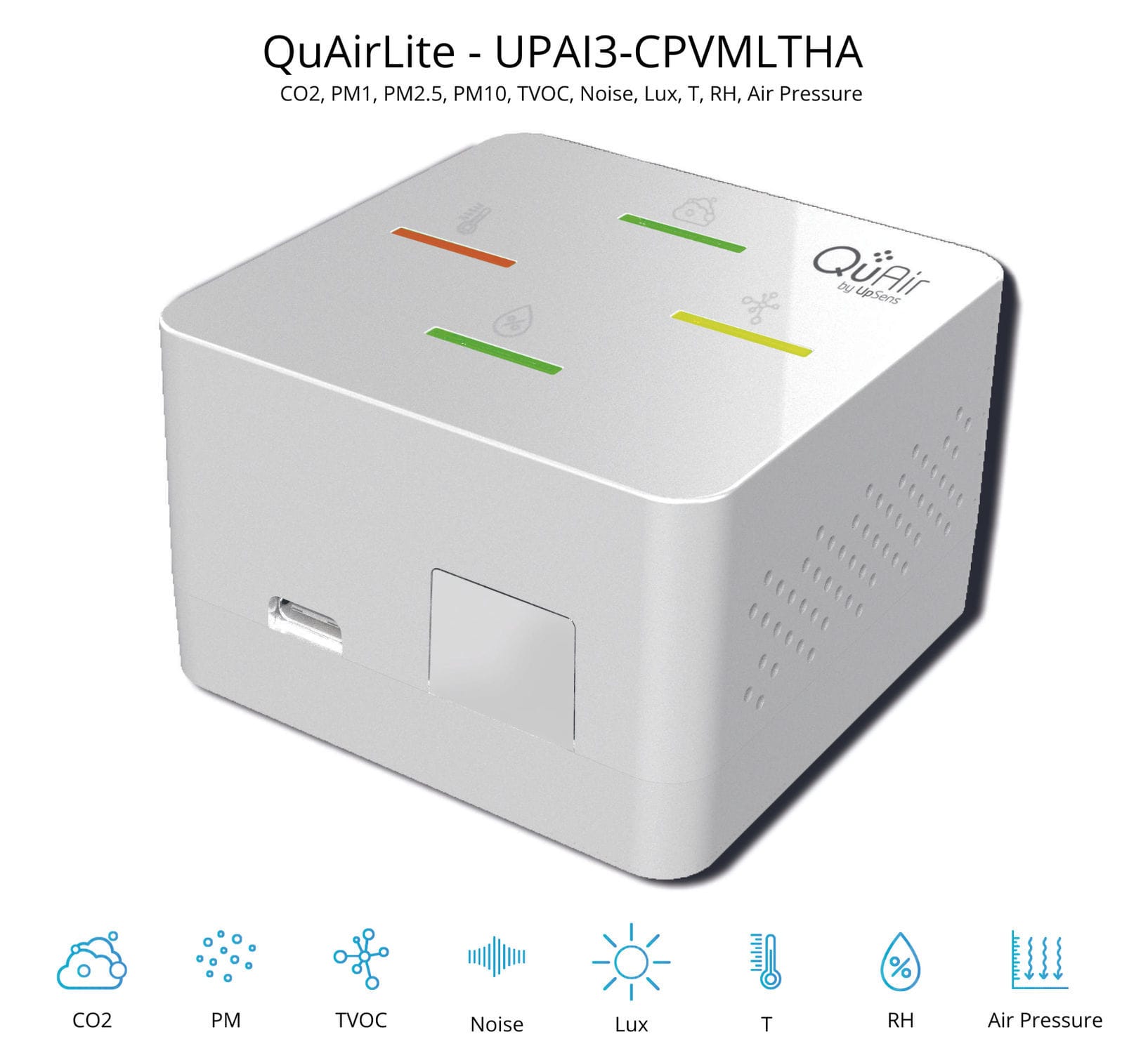 Air quality detector - UPAI3-CPVMLTHA - UpSens Srl - temperature / humidity / brightness