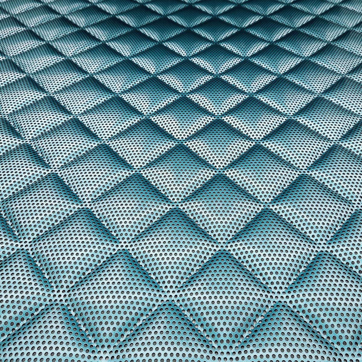 Decorative metal sheet - QUILT - EMBOSS PANELS - perforated / embossed ...