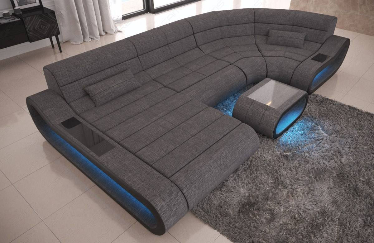 Corner sofa - CONCEPT U - Sofa dreams - contemporary / gray / brown