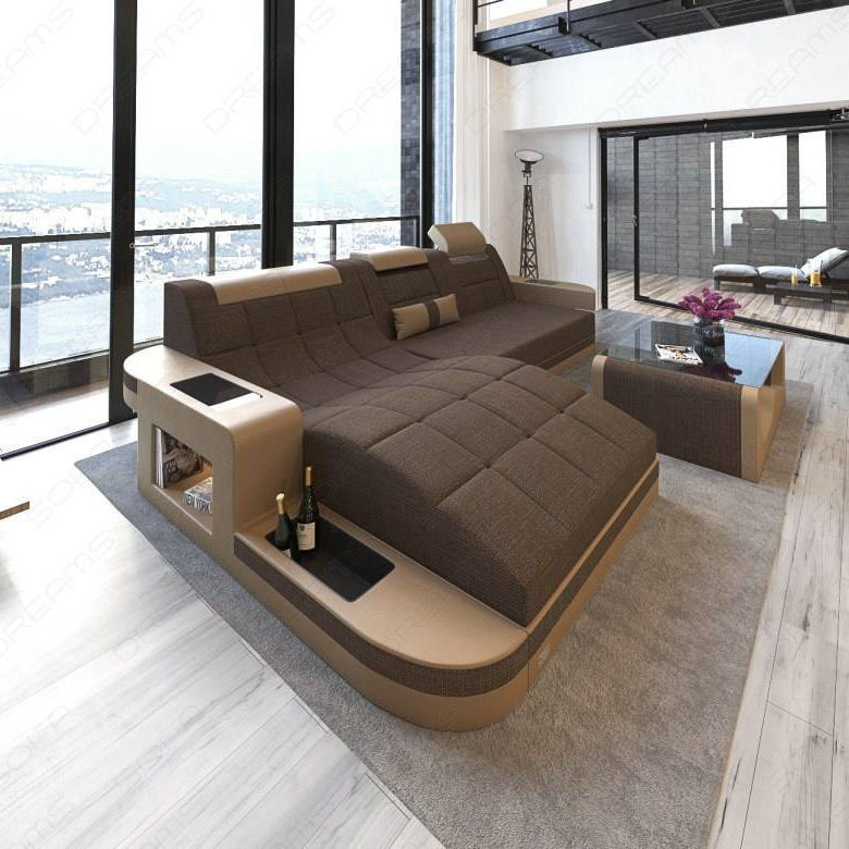 Modular sofa - Wave L - Sofa dreams - corner / contemporary / fabric