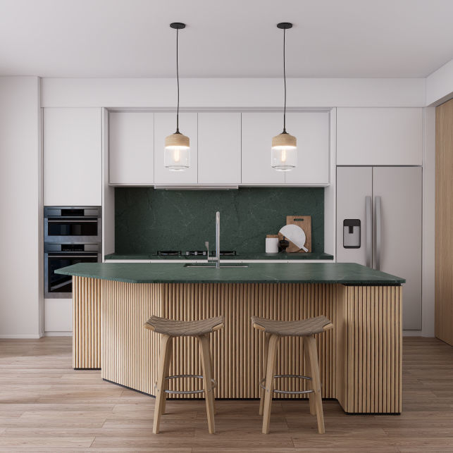 Engineered stone countertop - VERDANT MIST - Fujian Ultracera New ...