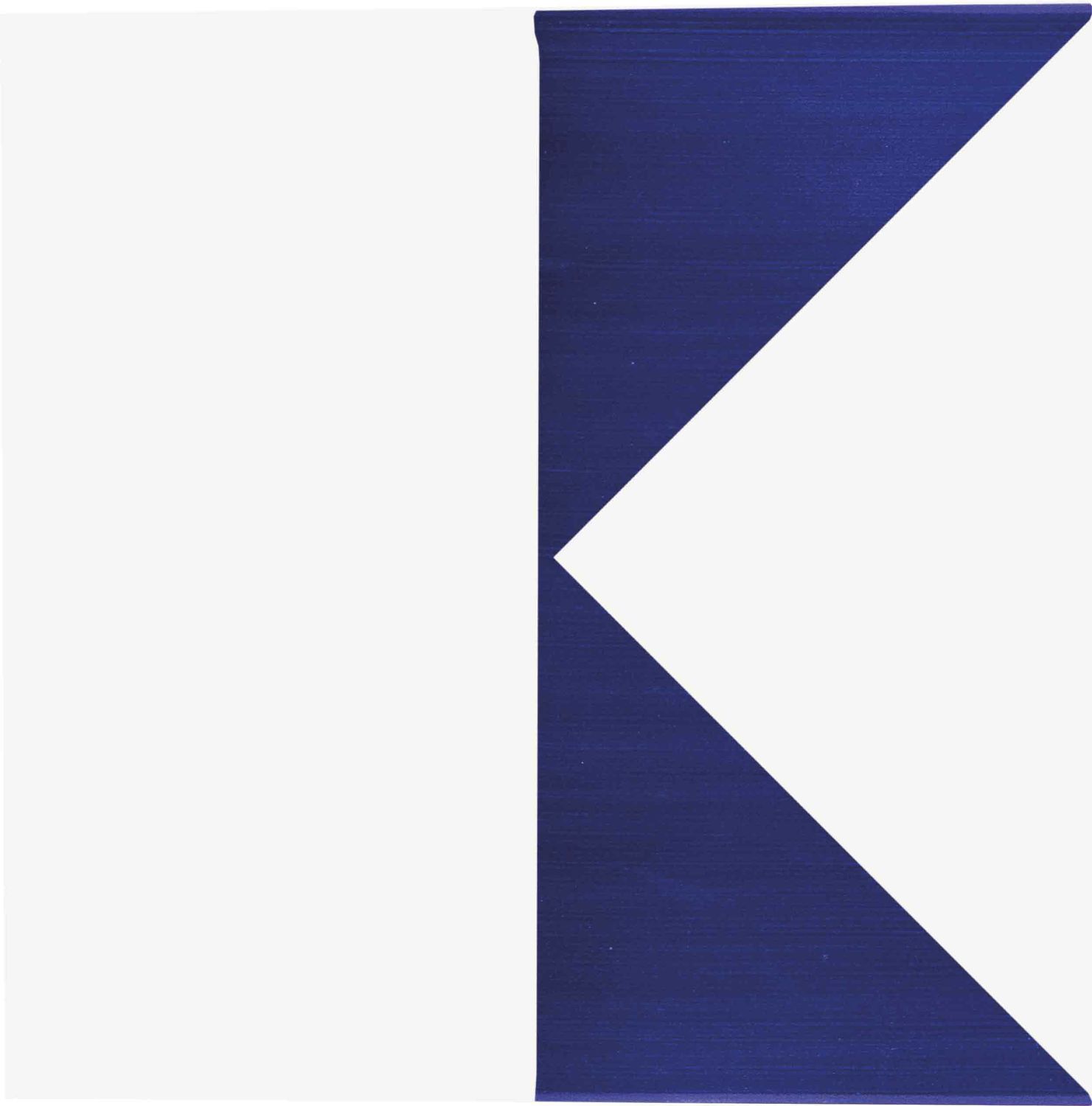 Ceramic tile - Alfabetile Letter K - mavi ceramica - enameled / semi ...