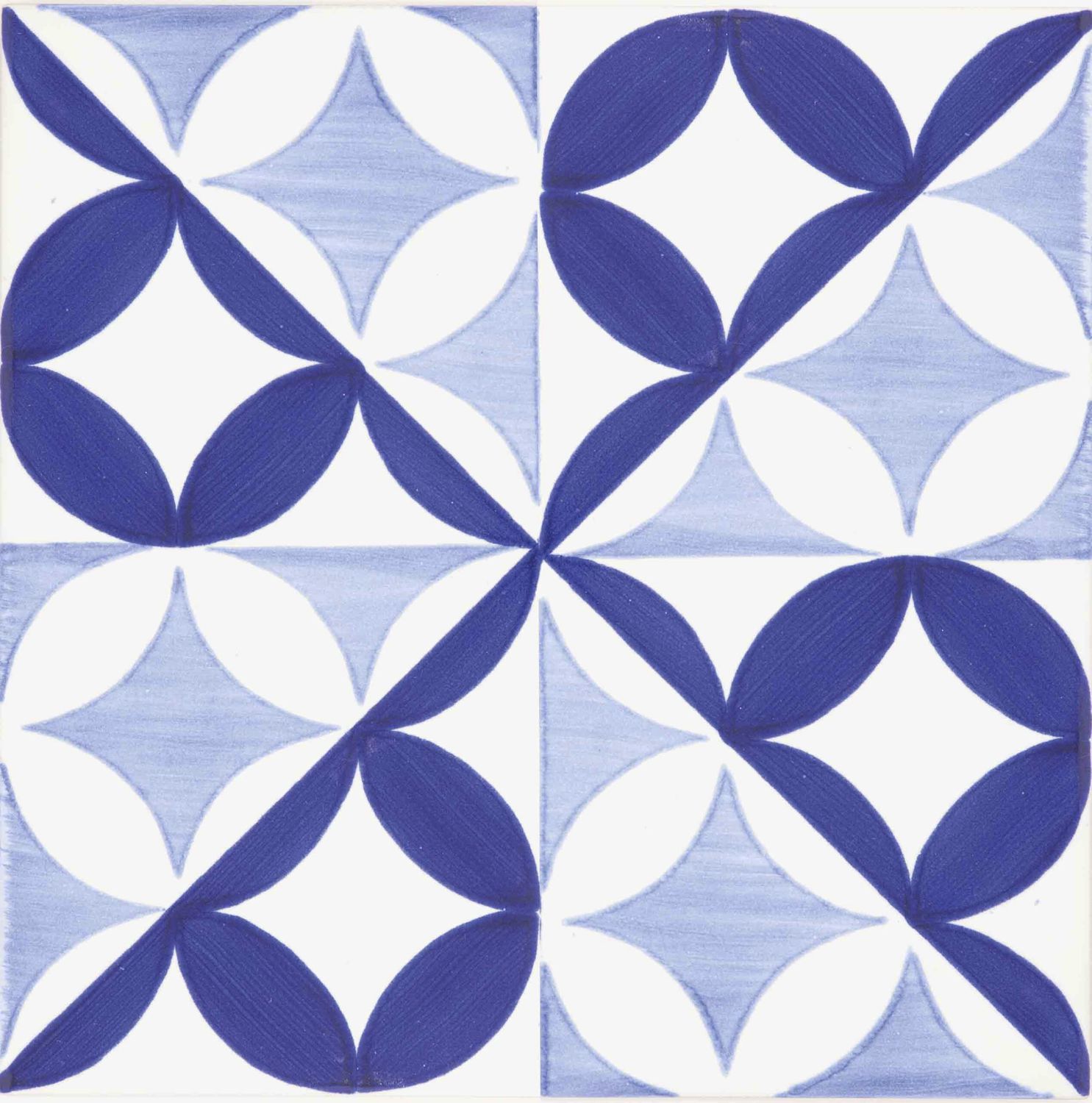 Ceramic tile - Blue Type 4 - mavi ceramica - enameled / indoor / outdoor