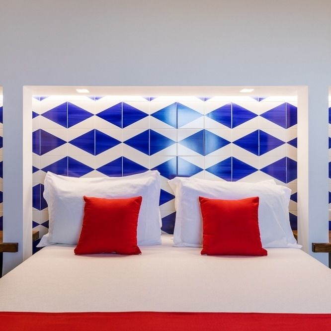 Ceramic tile - Alfabetile Letter V - mavi ceramica - enameled / semi ...