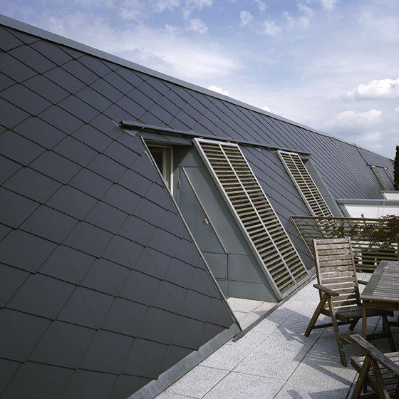 Fiber cement facade system - RHOMBUS PATTERN - Cedral - fire-resistant ...