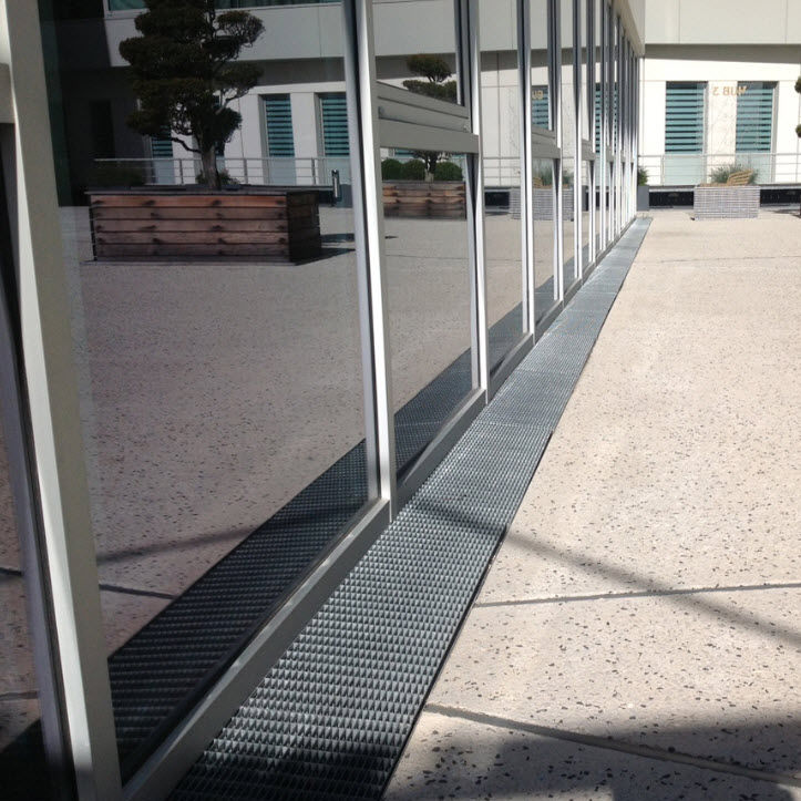 Steel raised access floor tile - Gei - non-slip / outdoor / for office