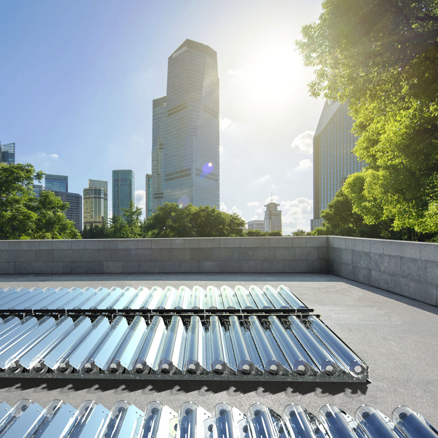 Evacuated tubular thermal solar collector - VIRTUHOT - Naked Energy ...