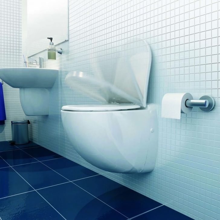 Wall-hung toilet - Sanicompact Comfort - SFA Group - ceramic / eco ...