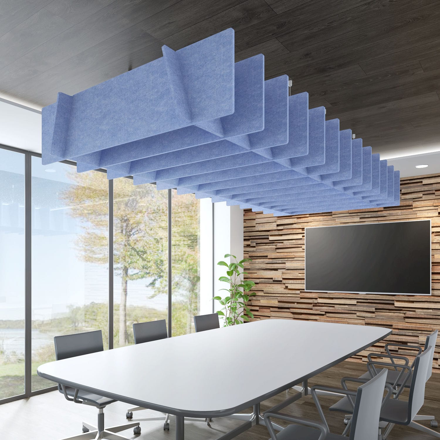 Ceiling sound-absorbing panel - LATTICE - The Acoustics Company SAS ...