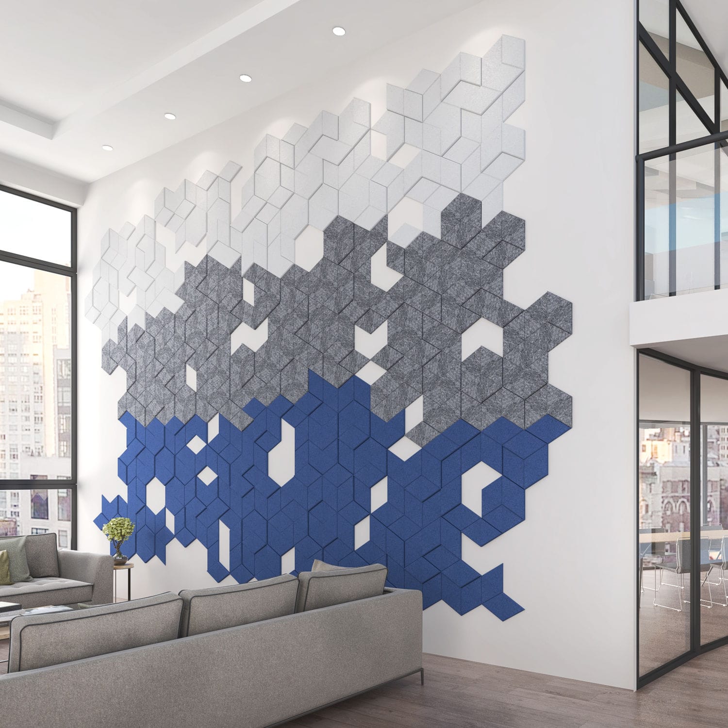 Interior acoustic panel - Alpha Diamond Tile - The Acoustics Company ...