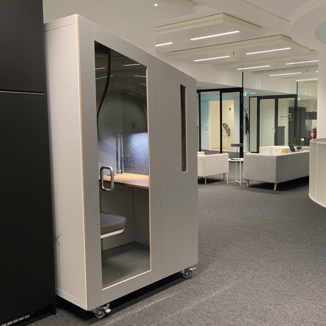 1 person office pod - NOOK SOLO - The Acoustics Company SAS
