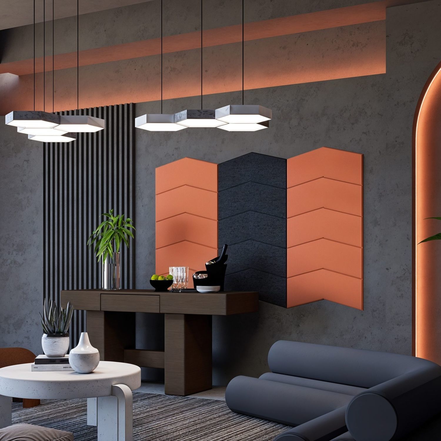 Acoustic wall panel - MOSAIC - The Acoustics Company SAS - PET / fabric ...