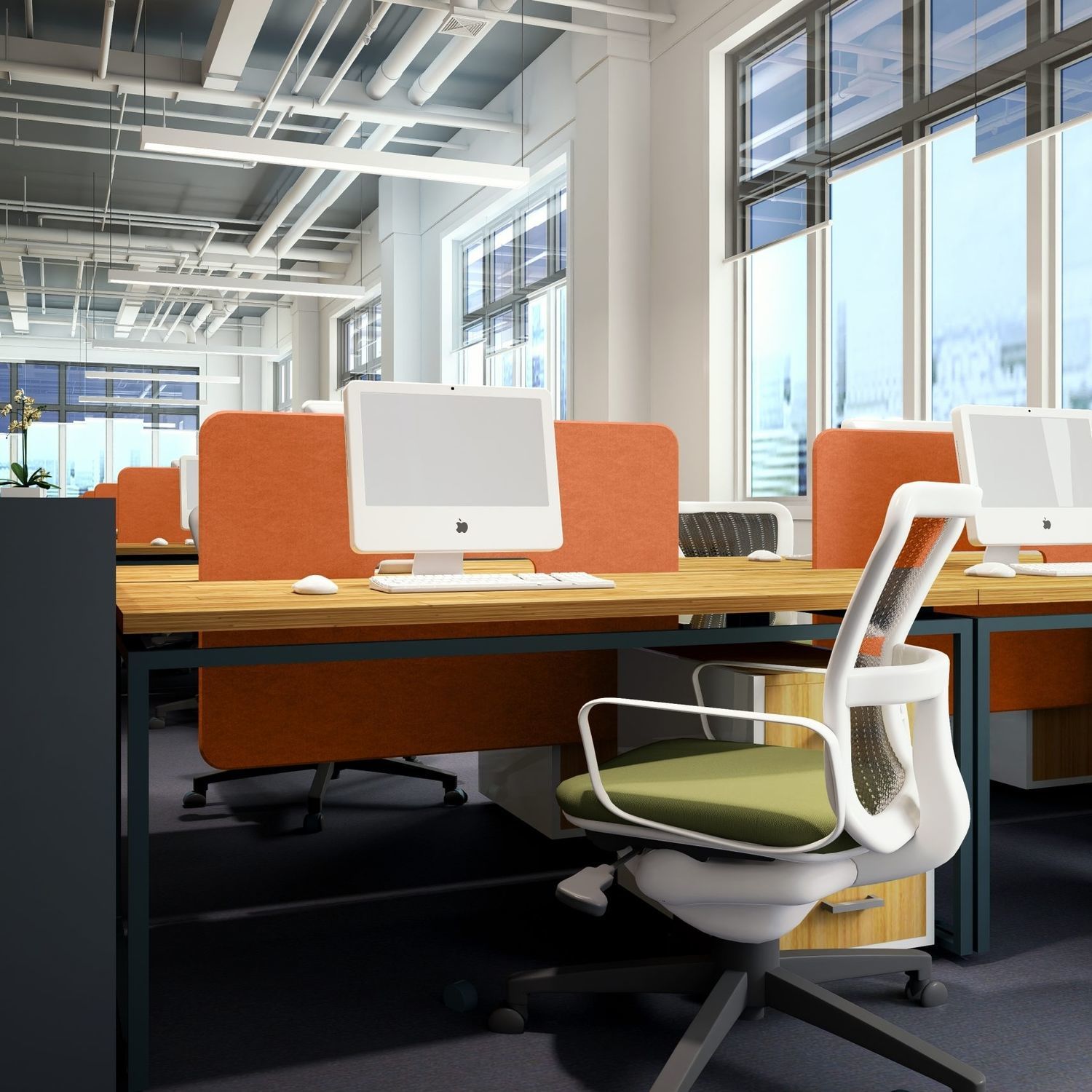 Desk mounted acoustic panel - SONA - The Acoustics Company SAS - PET ...