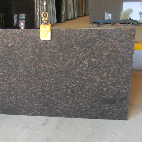 Granite stone slab - TAN BROWN - Eurobandas S.A. - for floor / for ...
