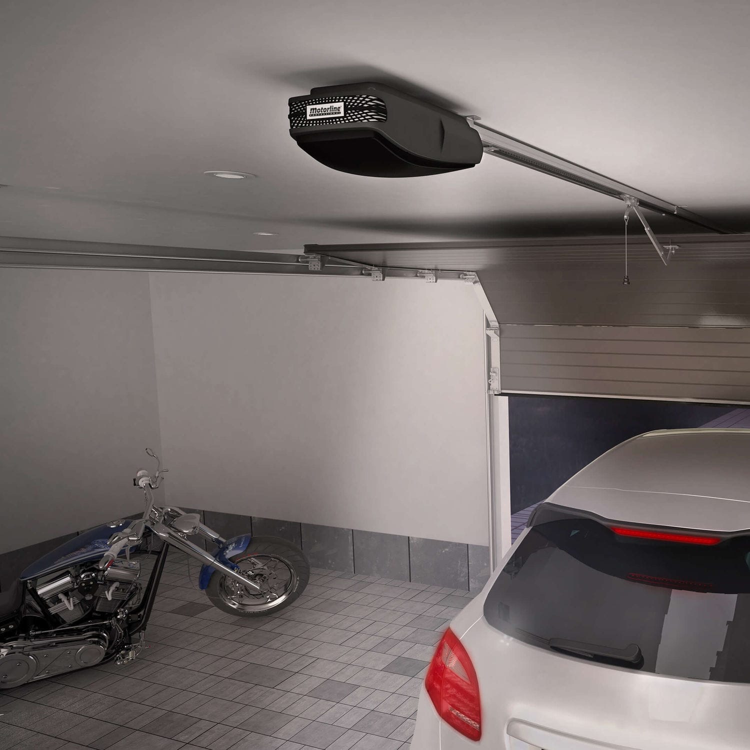 Up-and-over garage door automation - ROSSO EVO - Motorline Professional ...