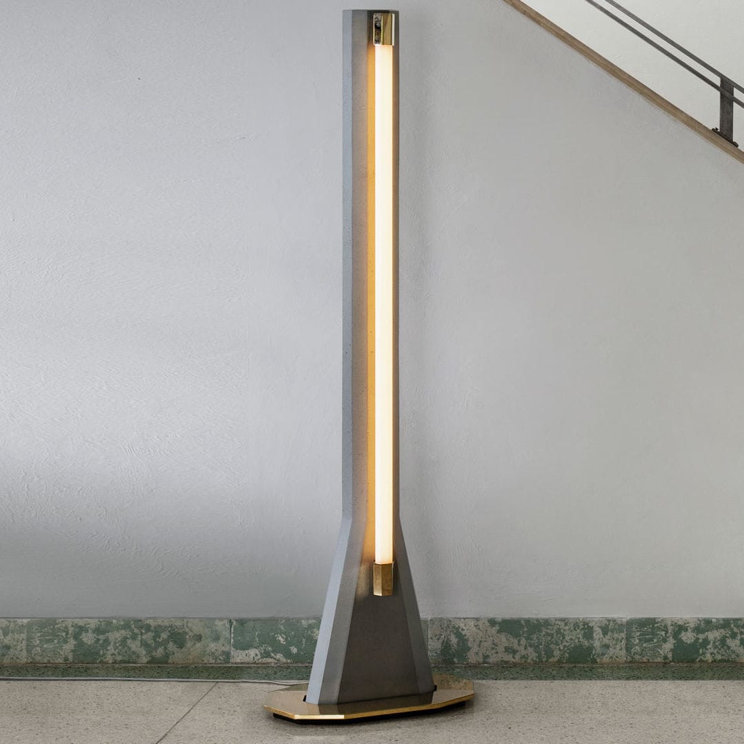 Contemporary light column - Ginza - MAN OF PARTS - metal / cement / LED