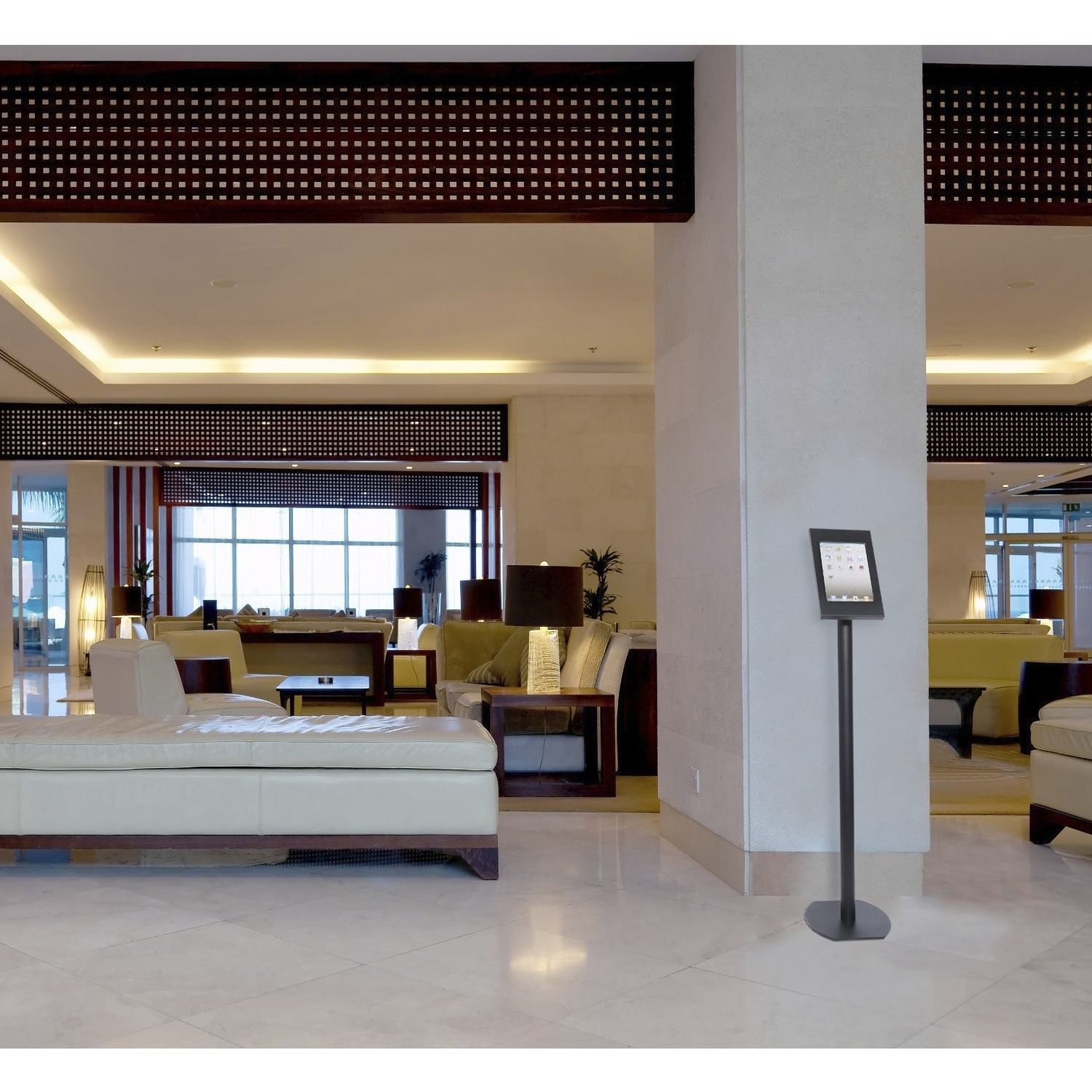 Floor-standing iPad® stand - PTS510I - Peerless-AV - home / commercial ...