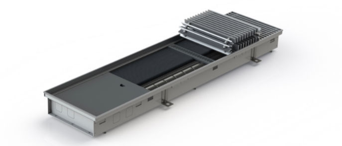 Electric convector - LINE FAN - Heatmann - hot water / 751 w...1000 w ...