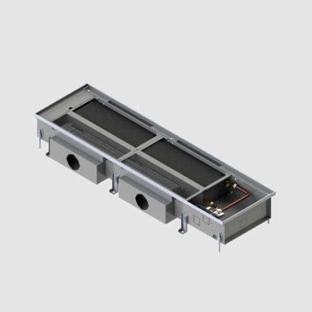 Hot water convector - LINE FAN CLIMA - Heatmann - 751 w...1000 w / 2501 ...