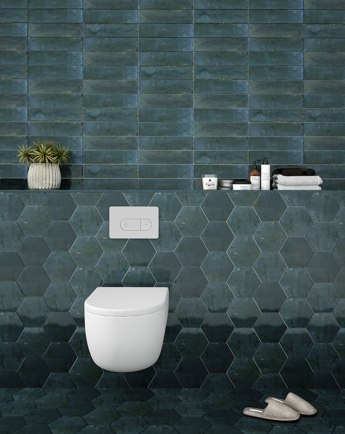 Ceramic tile - bali - COBSA - clay / high-gloss / stone