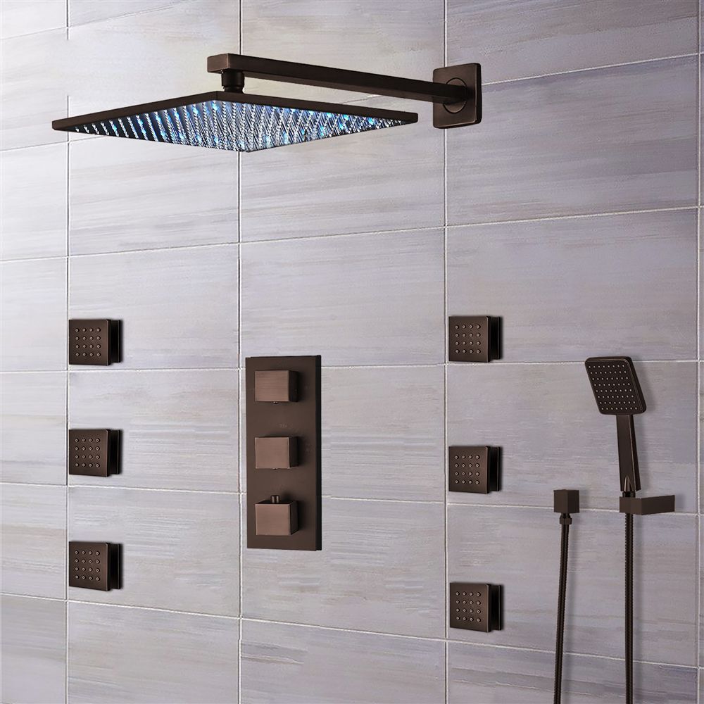 Built-in shower head - FB-0522ORB - FontanaShowers - square / with ...