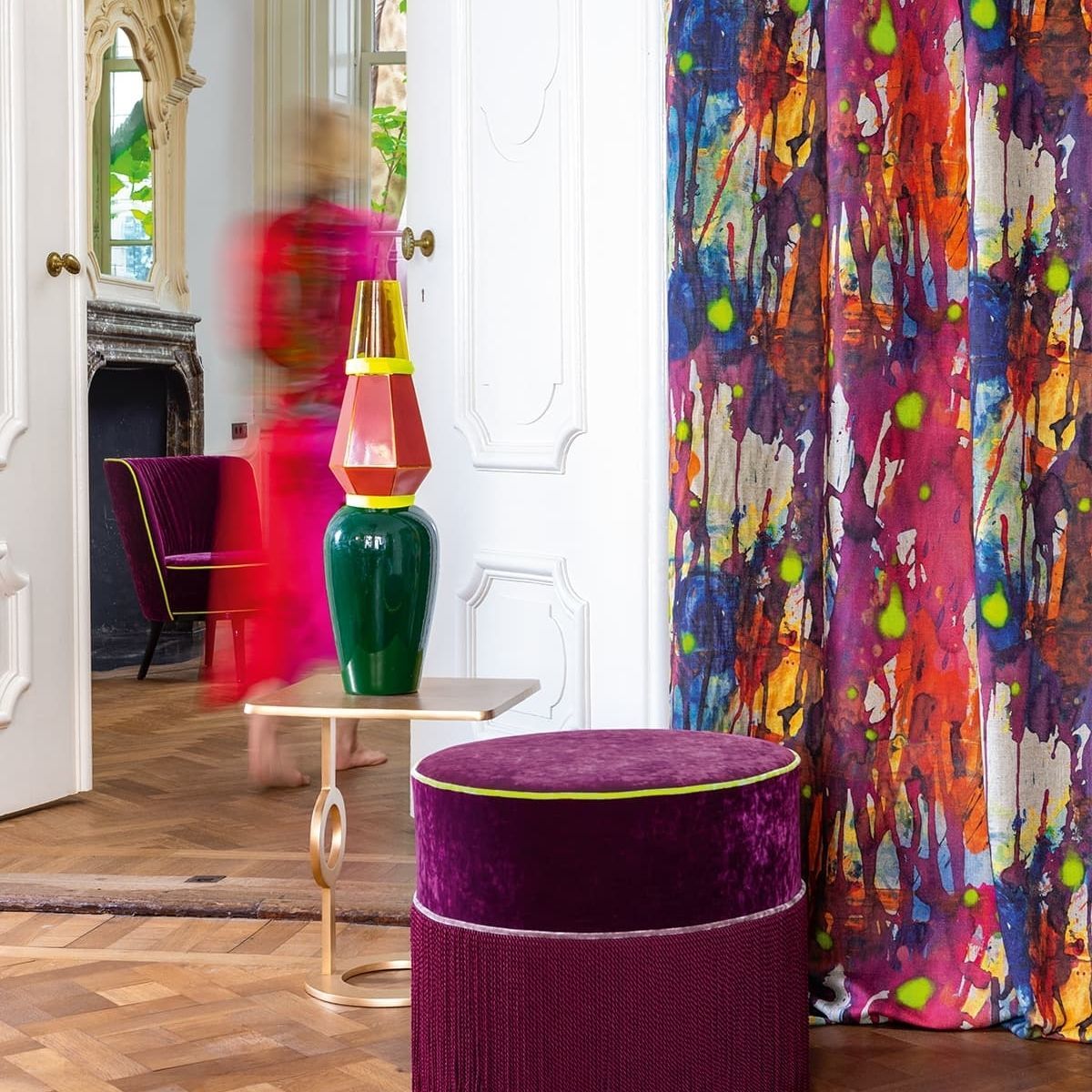 Upholstery fabric - COLORCLASH - CARLUCCI - for curtain / patterned / linen