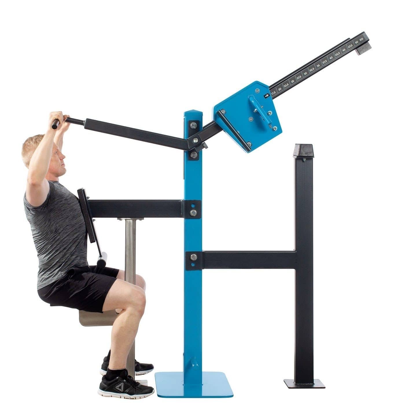 Lat pulldown weight training machine - Omnigym Oy - outdoor / commercial