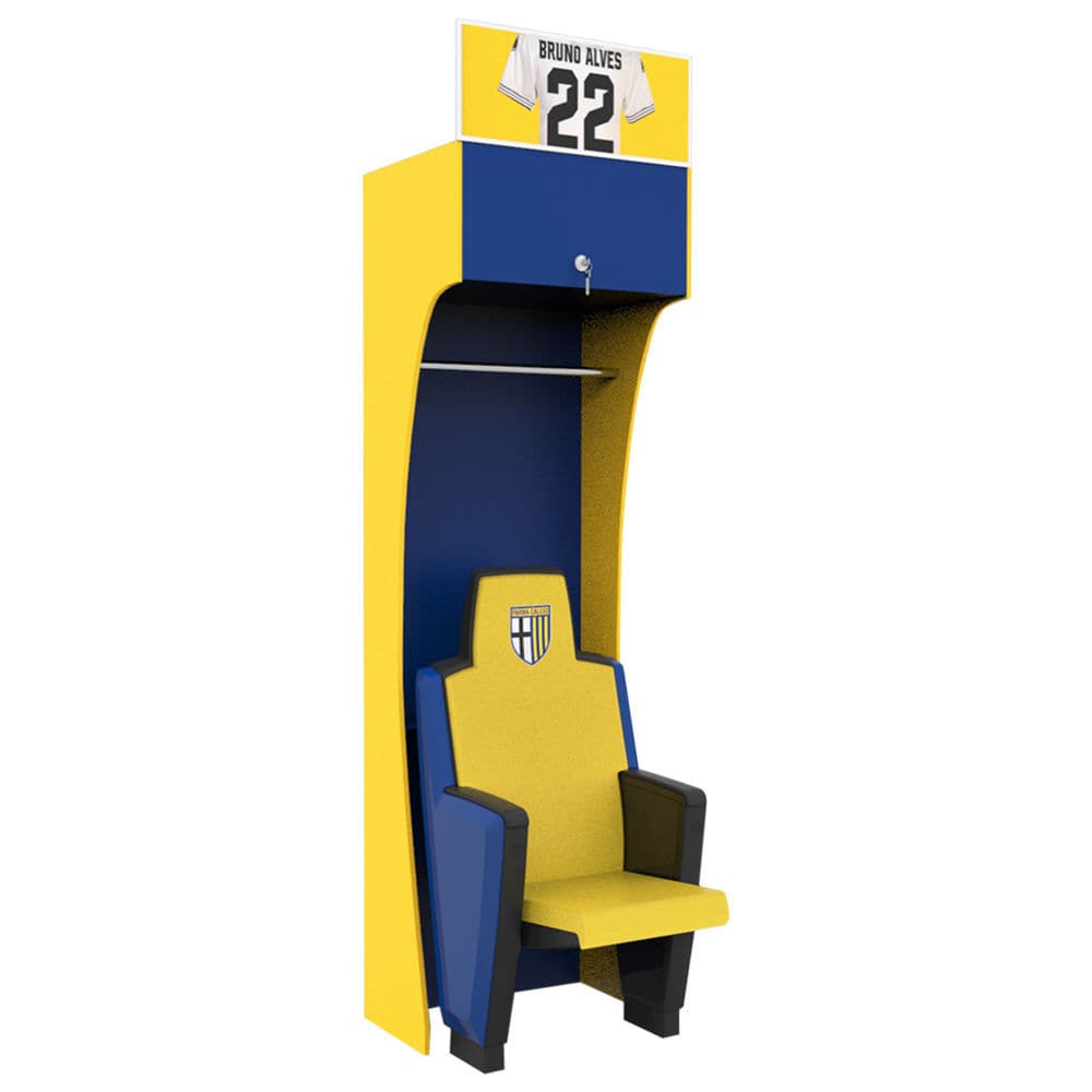 Locker with built-in seat - LUXURY - Omsi srl - laminate / for sports ...