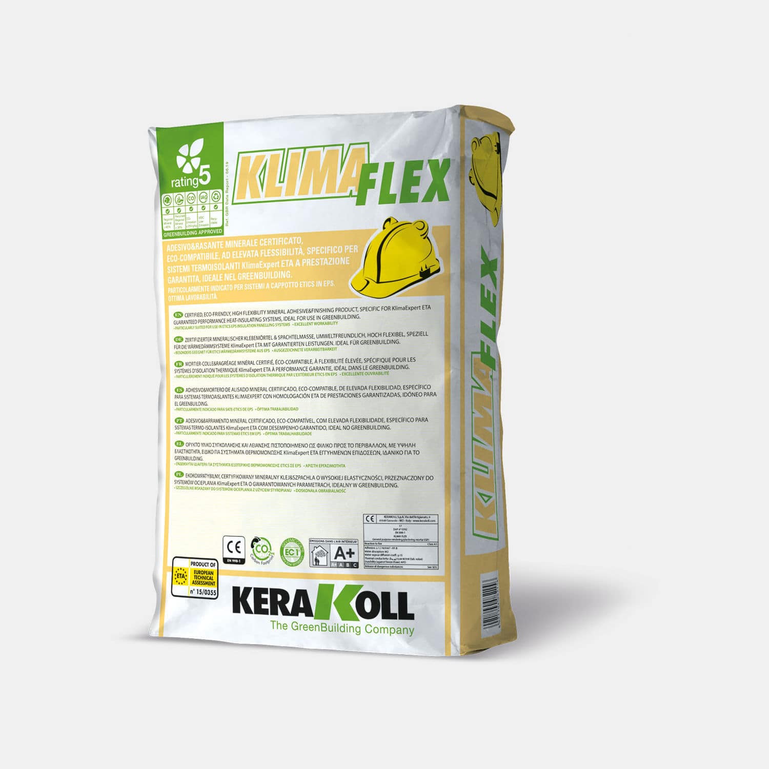 Insulating adhesive mortar - KLIMA FLEX - KERAKOLL - for concrete / for ...