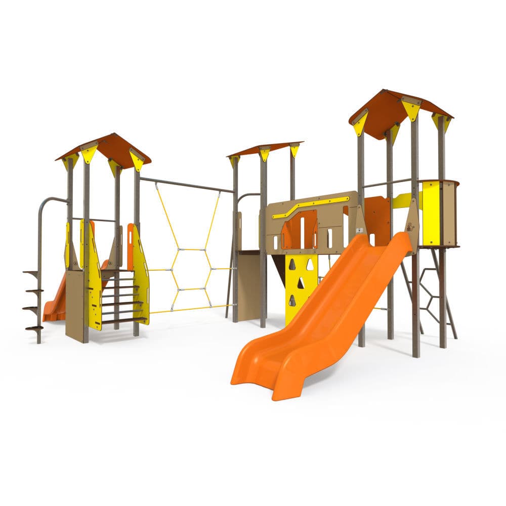 Playground structure - CO 12-3003-X11 - QUALI-Cité - aluminium / HPL ...