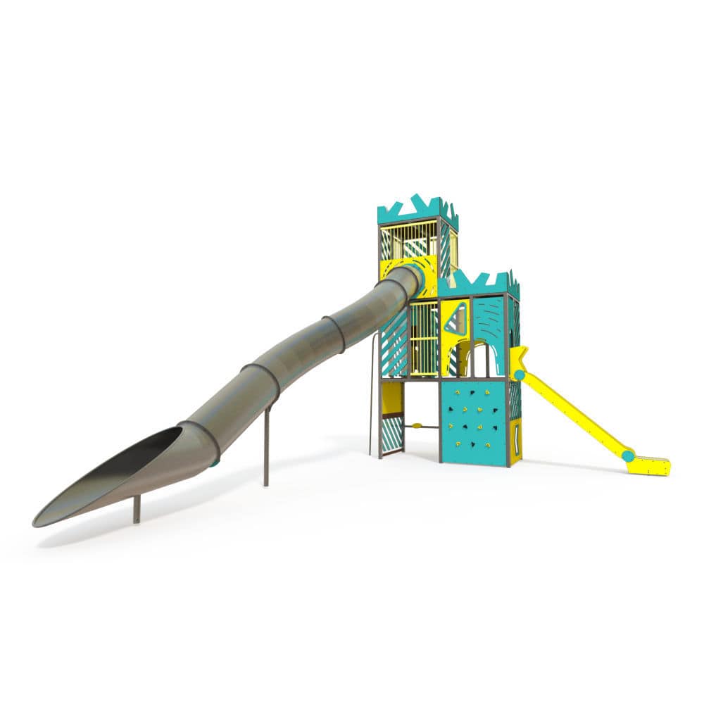 Playground structure - AE 40-1001-Y24 - QUALI-Cité - metal ...