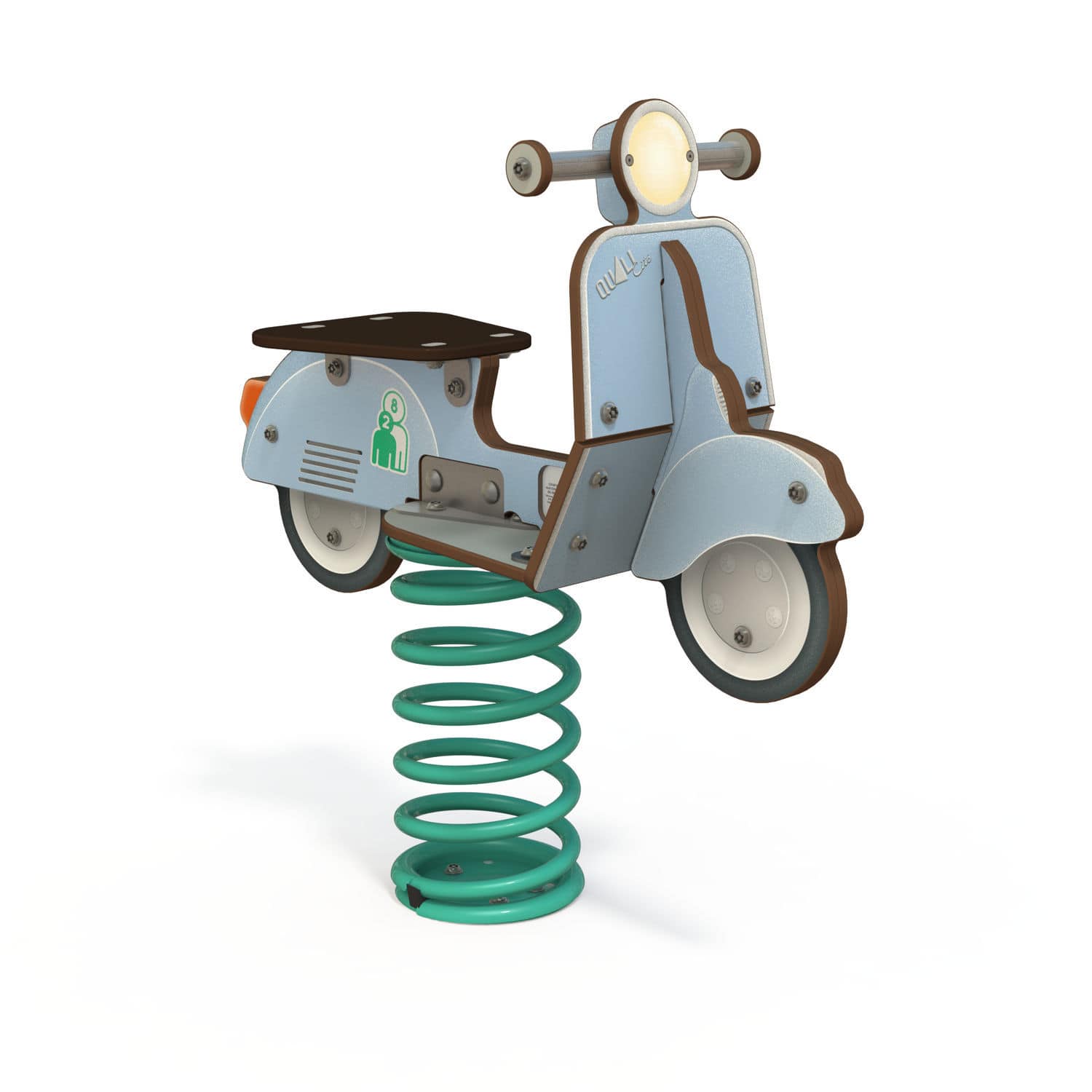 HPL spring rocker - RE 326-06 - QUALI-Cité - transport / 1-seat