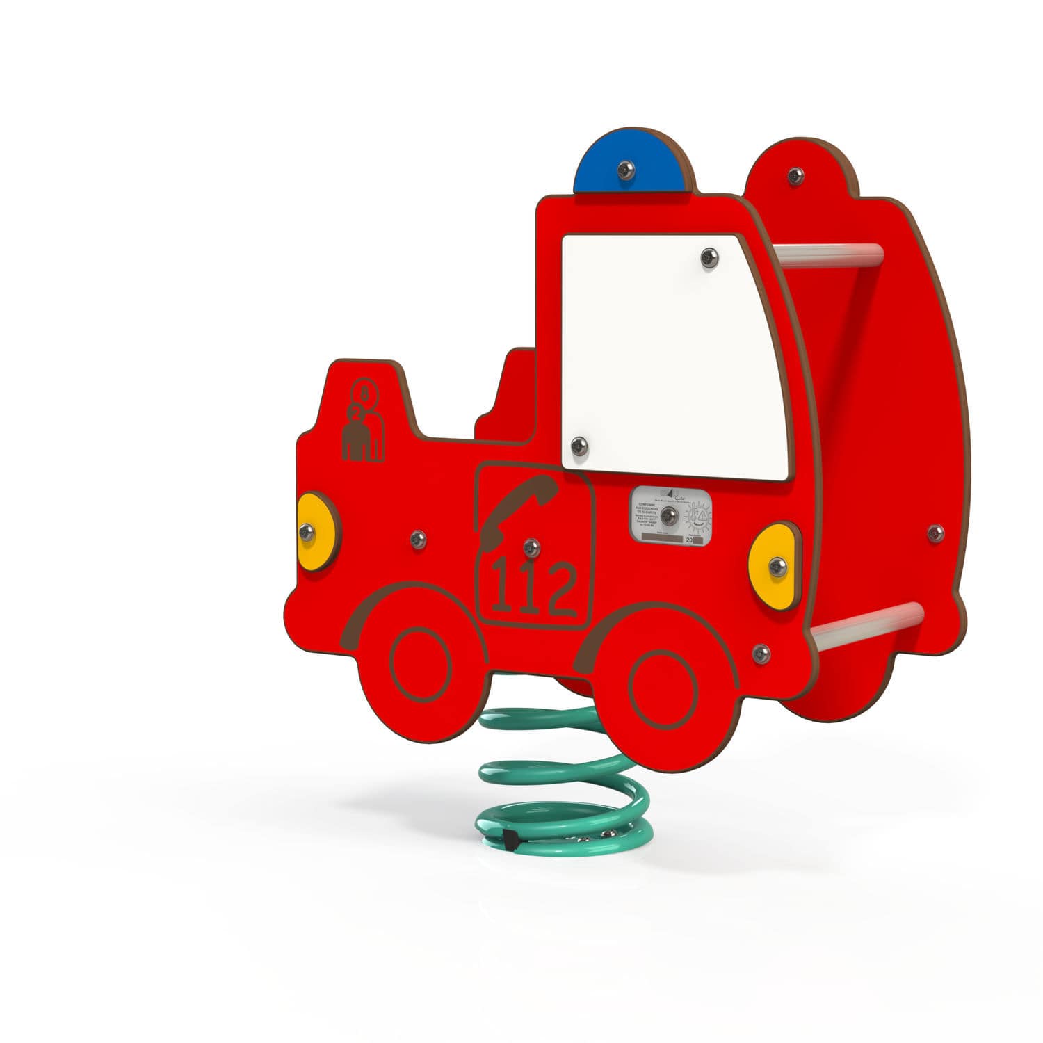 HPL spring rocker - RE 286-T01 - QUALI-Cité - transport / 1-seat