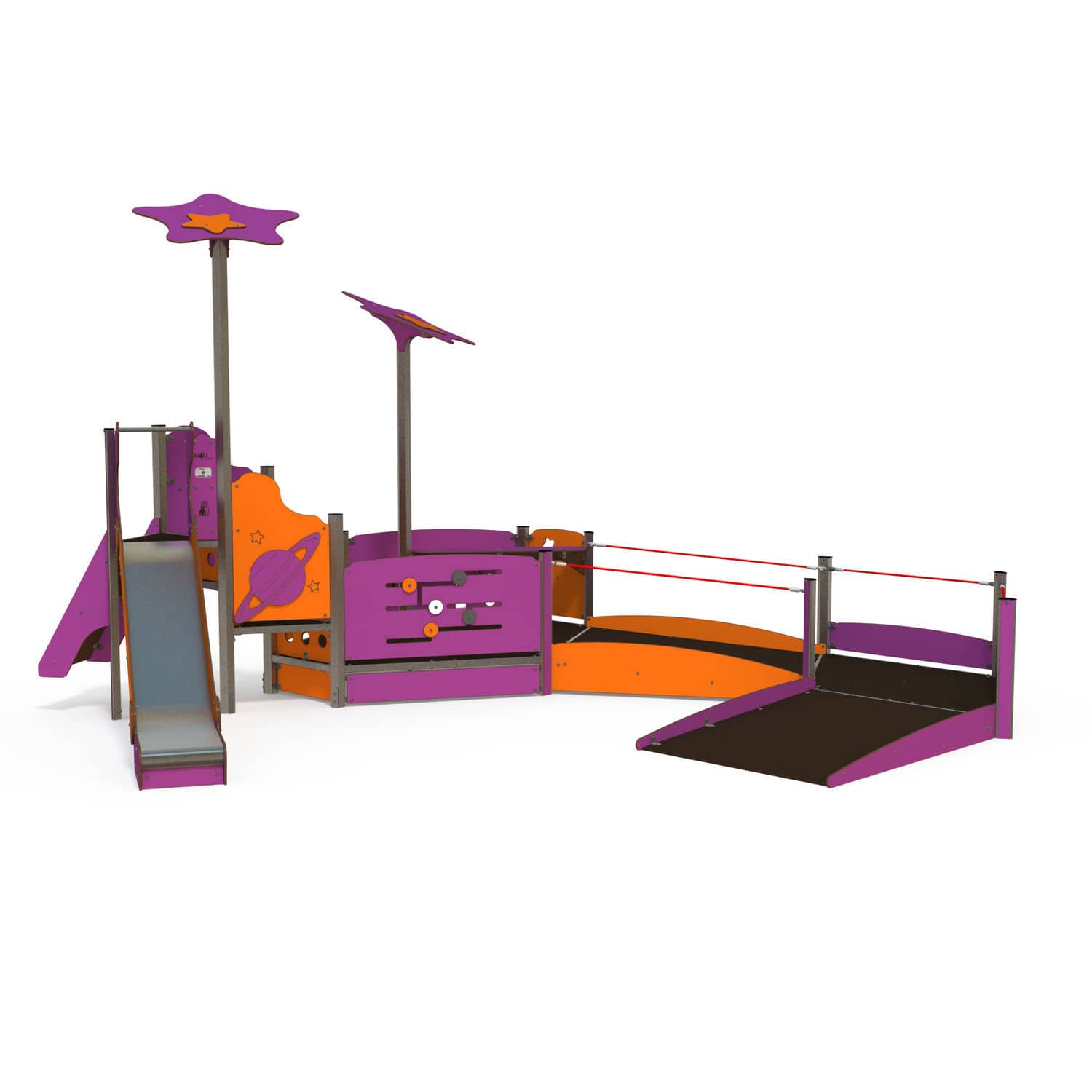 Playground structure - MA 12-1017-O18 - QUALI-Cité - HPL / modular