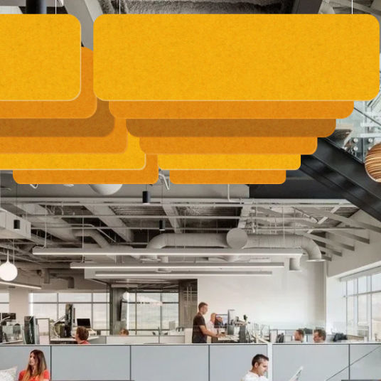 Polyester fiber acoustic baffle - SILENT™ BAFFLE - Acustico - suspended ...