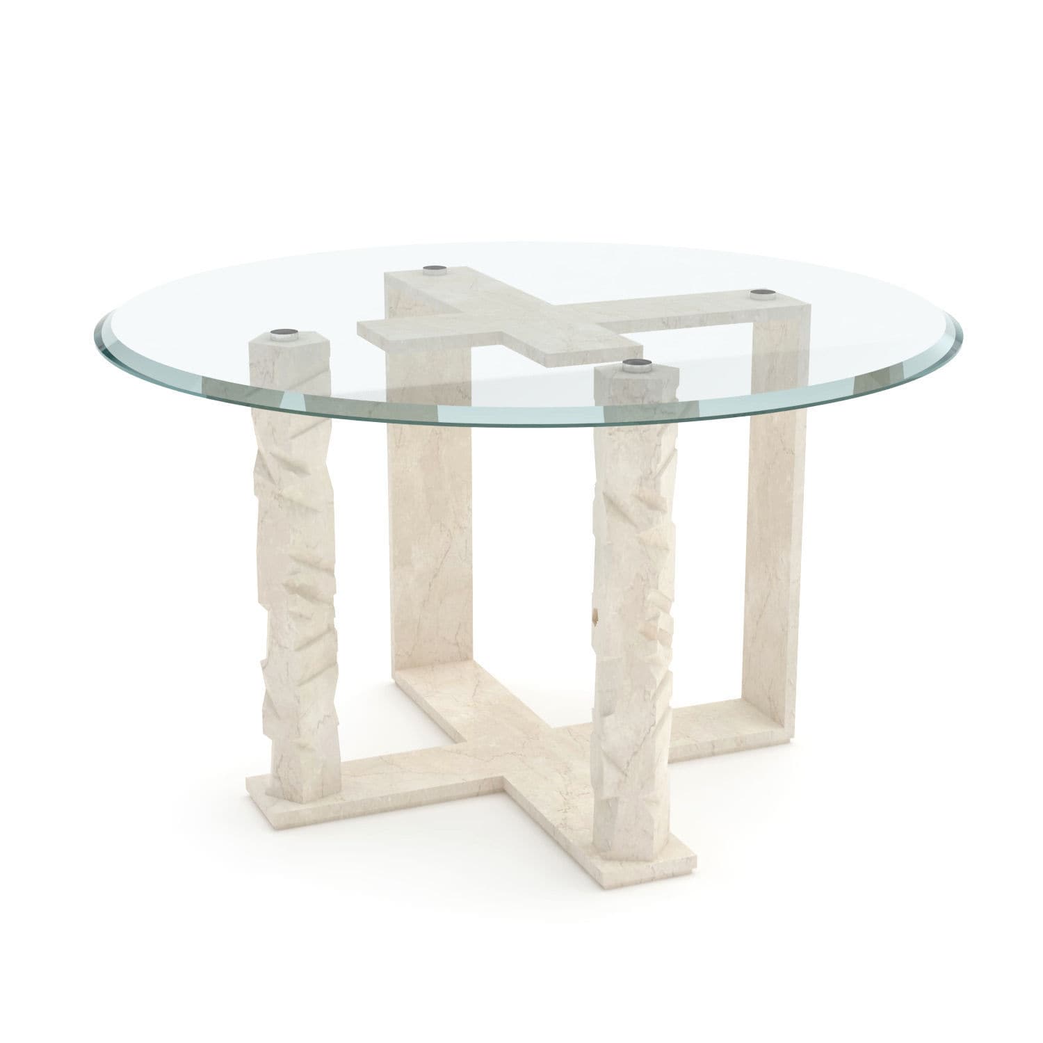 Marble base table - Rock Frame - Pistore Marmi - contemporary / glass ...
