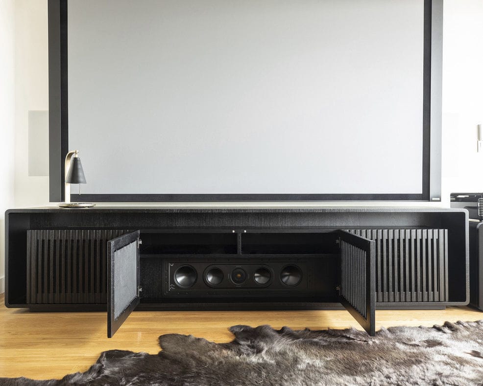 Contemporary TV cabinet - Vault - hatt - with storage / with DVD player ...