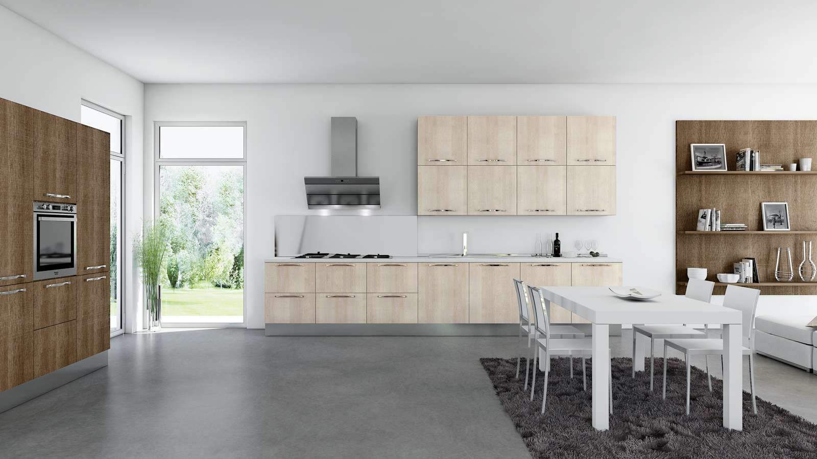 Contemporary kitchen - ALISIA - CIESSE CUCINE SRL - plywood / L-shaped / U-shaped