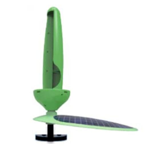 Vertical-axis small wind turbine - HYBRID AEROLEAF - New World Wind - two-bladed / onshore / for ...
