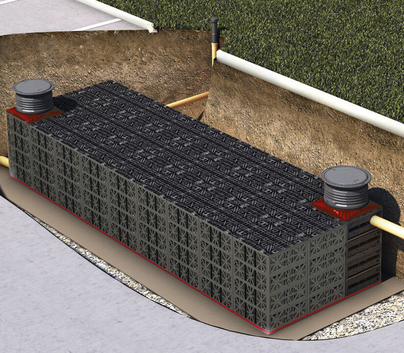 Water storage retention tank - EcoBloc Flex - GRAF International - for ...