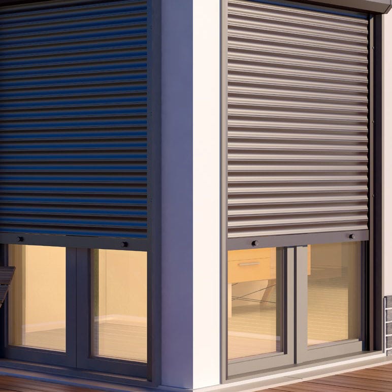 Aluminium roller shutter panel - UNI BOX - Croci - with integrated ...