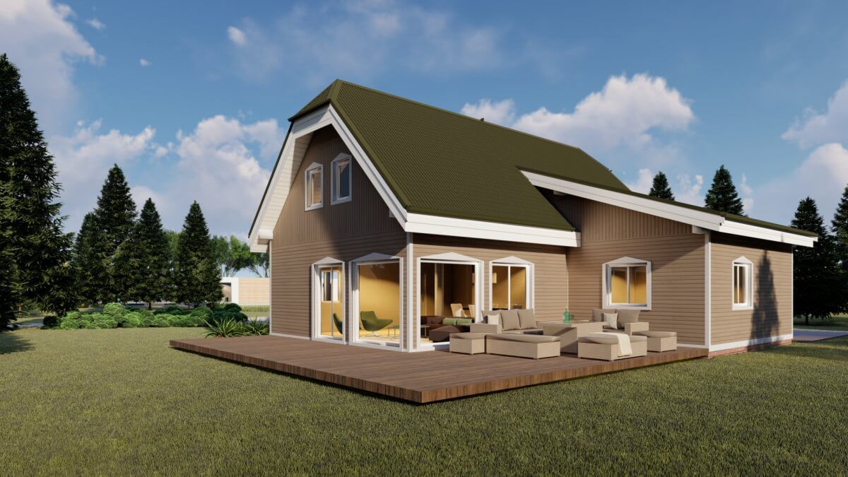 Prefab house - FRANCE 193 - Frame House group Sia - eco-friendly ...