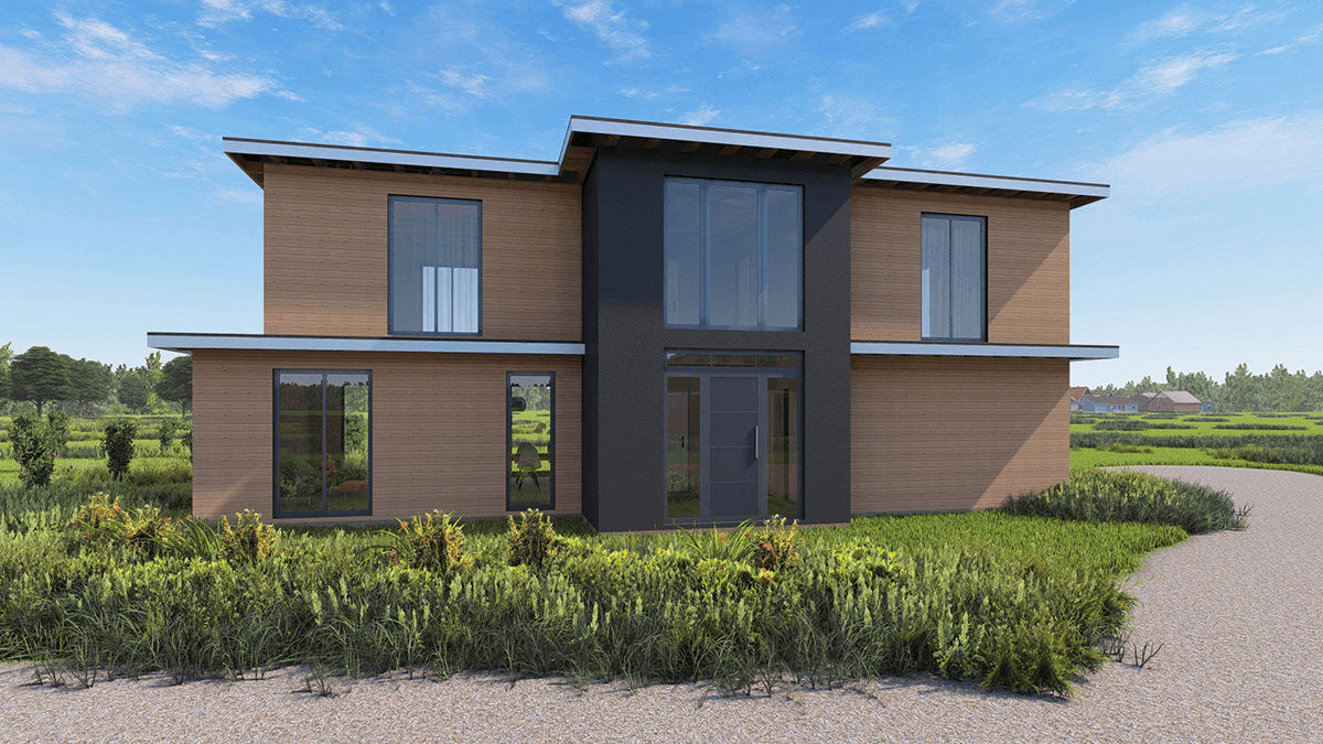 Prefab house - The Netherlands W - Frame House group Sia - eco-friendly ...