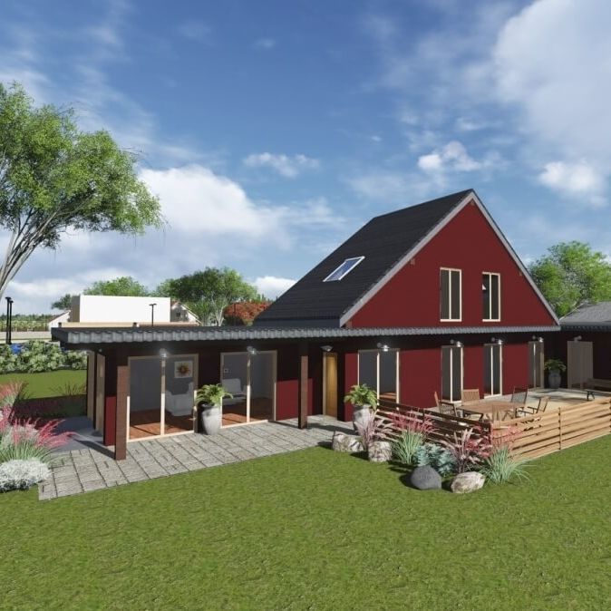 Prefab house - VILLA ALHENA - Frame House group Sia - eco-friendly ...