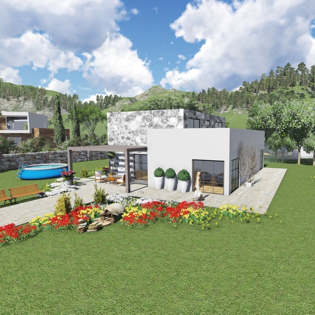 Prefab house - VILLA PROPUS - Frame House group Sia - eco-friendly ...