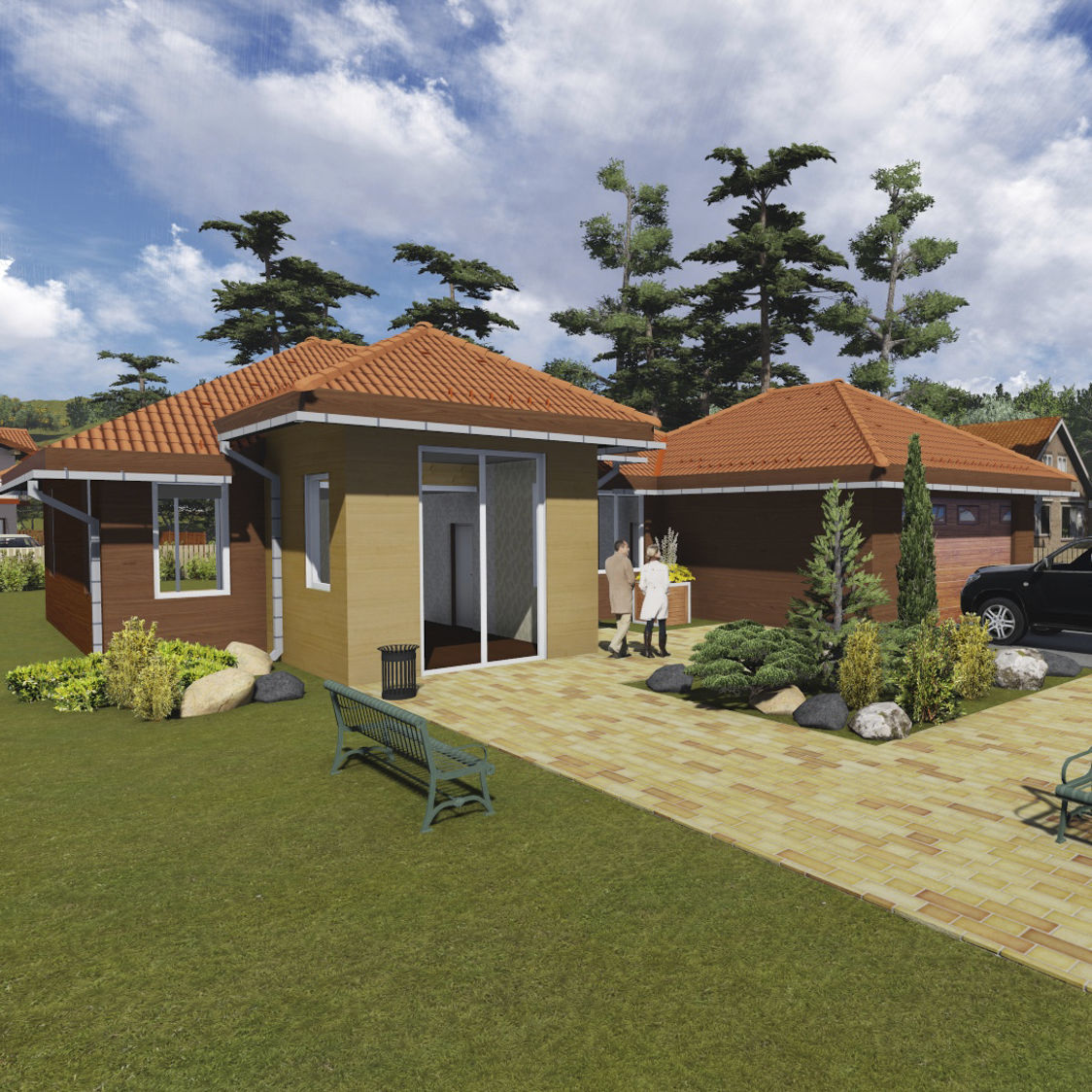 Prefab house - THE NETHERLANDS D - Frame House group Sia - eco-friendly ...