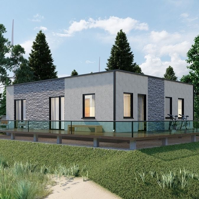 Prefab house - FRANCE 112 - Frame House group Sia - eco-friendly ...