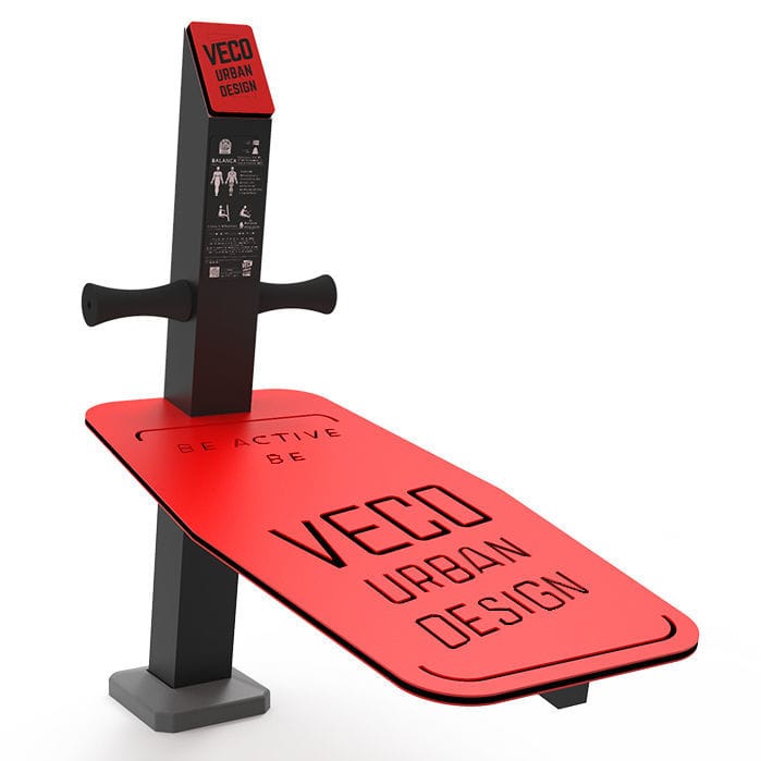 Outdoor sit-up bench - FIT 14 - Veco Urban Design - for public space