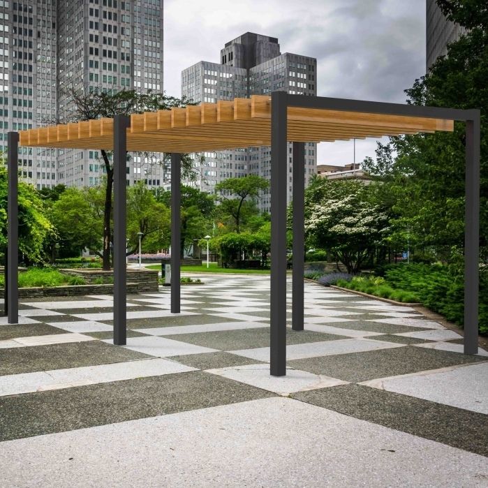 Self-supporting pergola - PERG URBAN - Veco Urban Design - aluminum ...